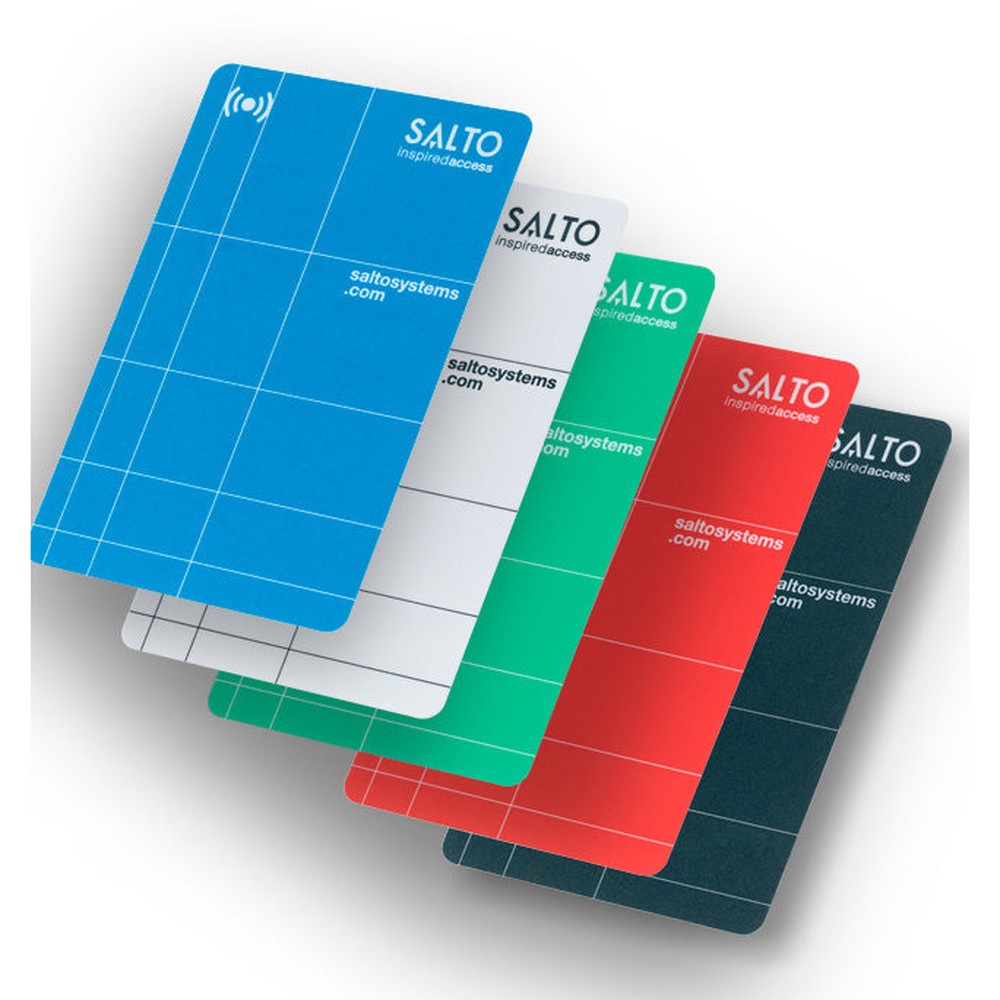 SALTO keycard Mifare DESFire 4K - Standard Salto design white - Pack o ...